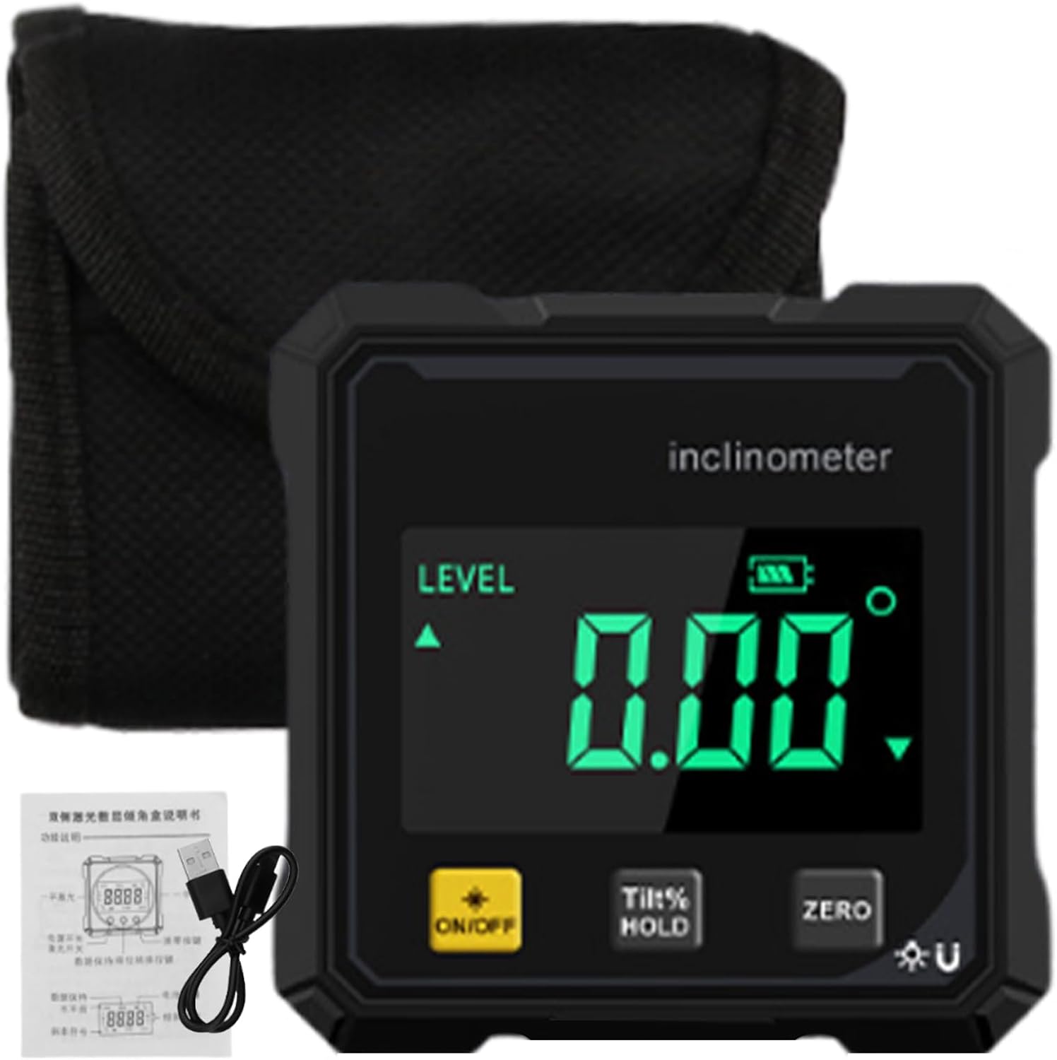 Magnetic Angle Finder,Cube Inclinometer - Box Level Measuring Tool for ...