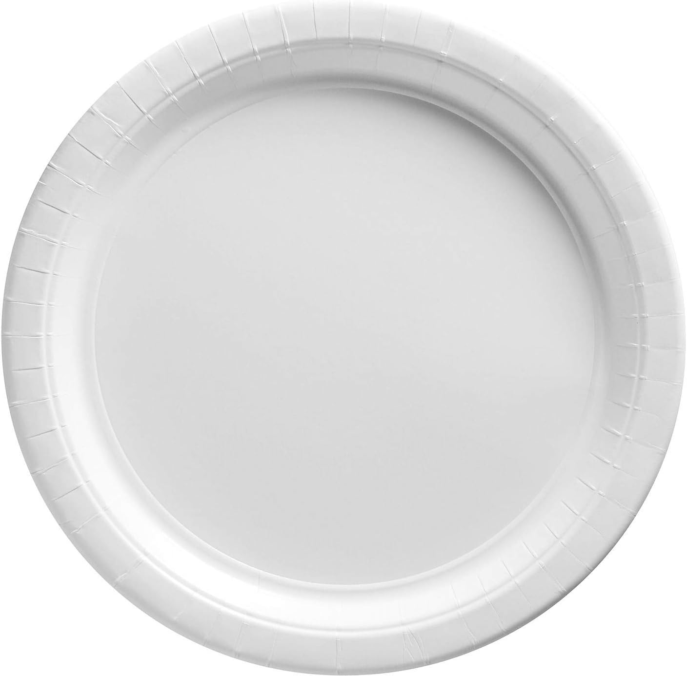 Amazon.com: Frosty White Round Paper Plates - 6.75" (50 Pc) - Sturdy ...