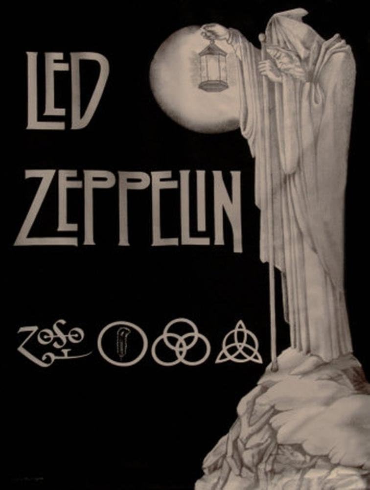Amazon.com: Pyramid America Led Zeppelin I Music Album Cover Cool Wall ...