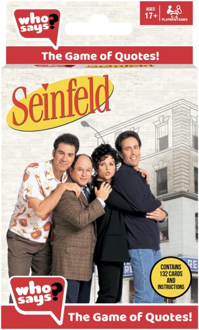 Amazon.com: Who Says? Card Game Seinfeld Edition : Toys & Games
