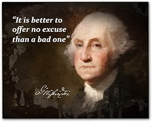 Amazon.com: George Washington Quote Wall Art, 8"x10" Unframed Art Print ...