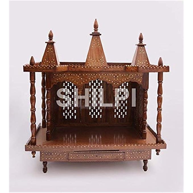 Shilpi Wooden Temple/Home Temple/Pooja Mandir/Pooja Mandap/Temple for ...
