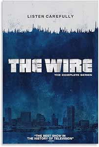 Amazon.com: The Wire Show Movie Poster 35 Wall Art Poster Scroll Canvas ...