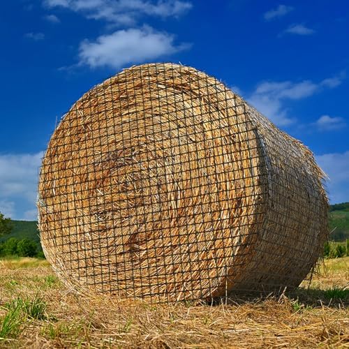 Amazon.com: Efficraft Hay Net Large Round Bale Hay Net - 5x5 Ft, Slow ...