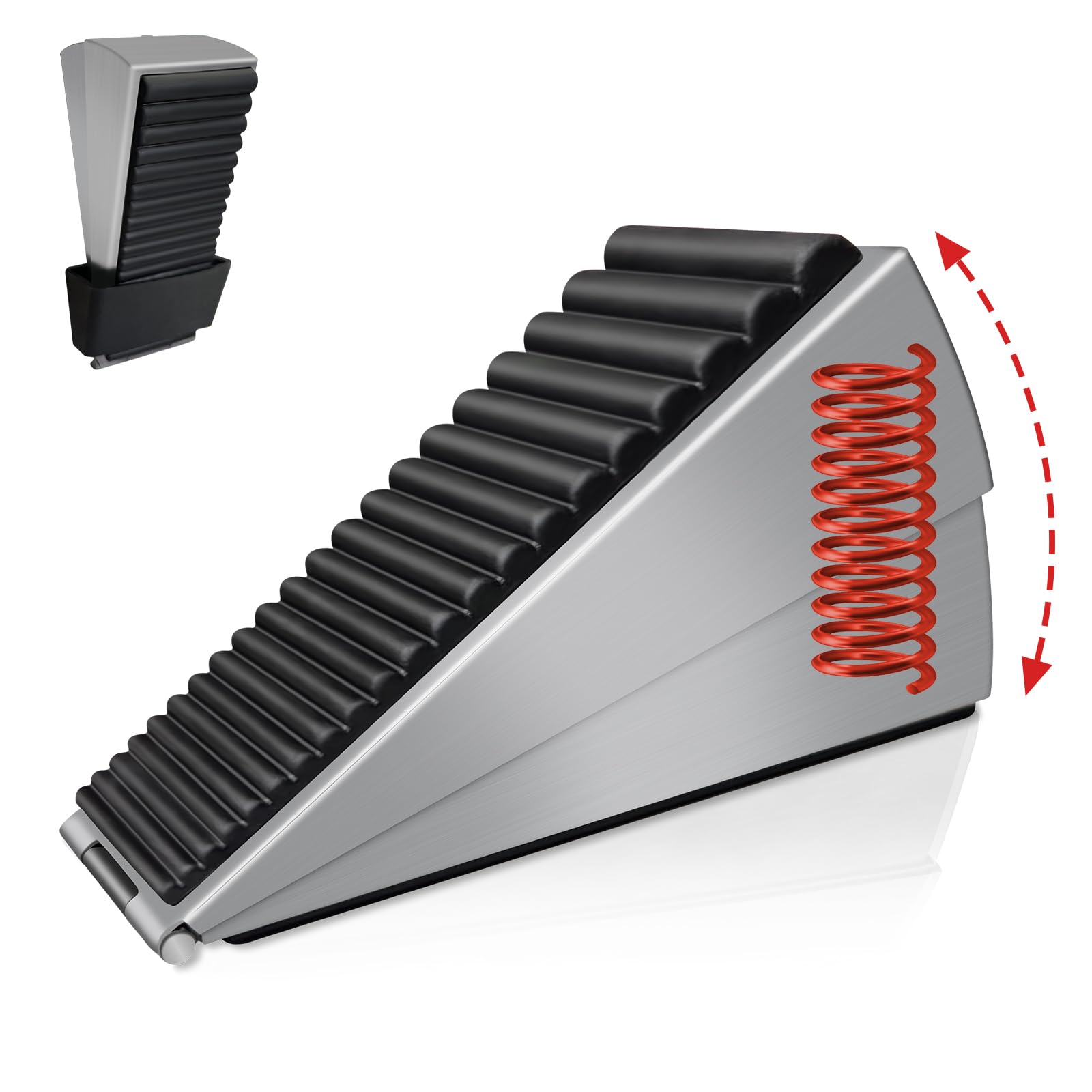 Snapklik.com : Adjustable Heavy Duty Door Stopper, Spring Loaded