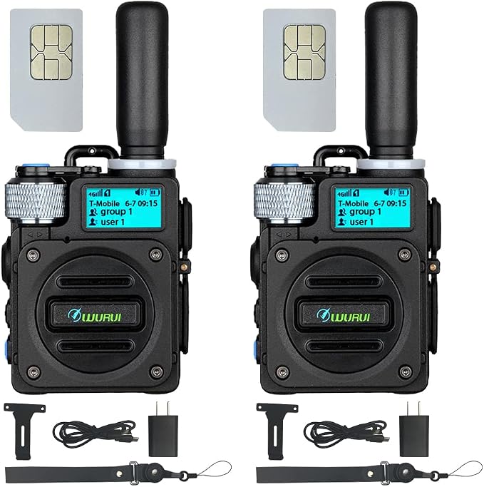Amazon.com: Wurui TXQ G6 Global-ptt 4G POC walkie Talkie for Adults ...
