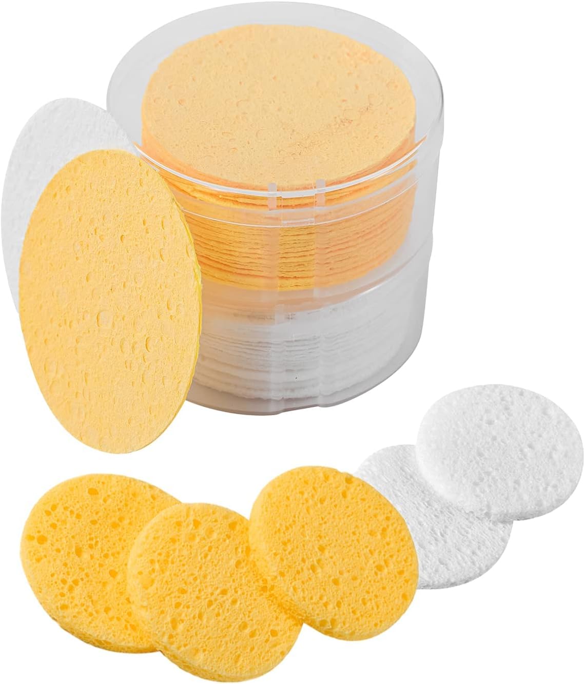 Amazon.com : Facial Sponges,120-Piece Compressed Facial Sponges with 2 ...