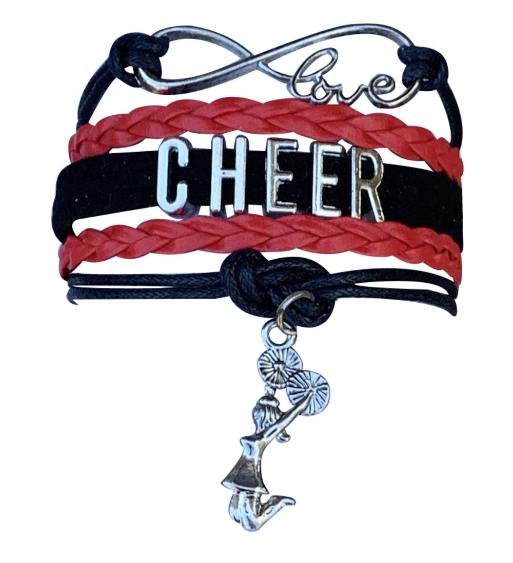 Buy Sportybella Cheer Charm Bracelet- Girls Infinity L8ve Adjustable ...