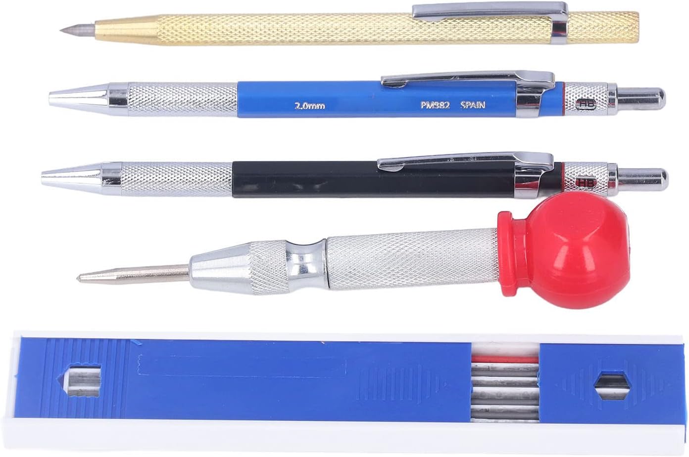 Amazon.com: BROLEO Mechanical Carpenter Pencils Kit Black And Red ...