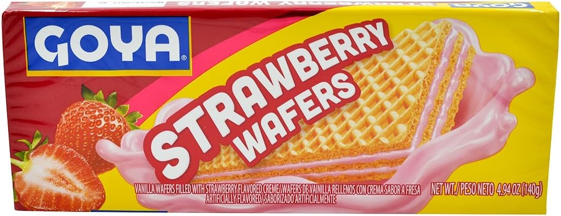 Amazon.com: Goya Strawberry Wafer Cookies, 4.94 oz : Grocery & Gourmet Food