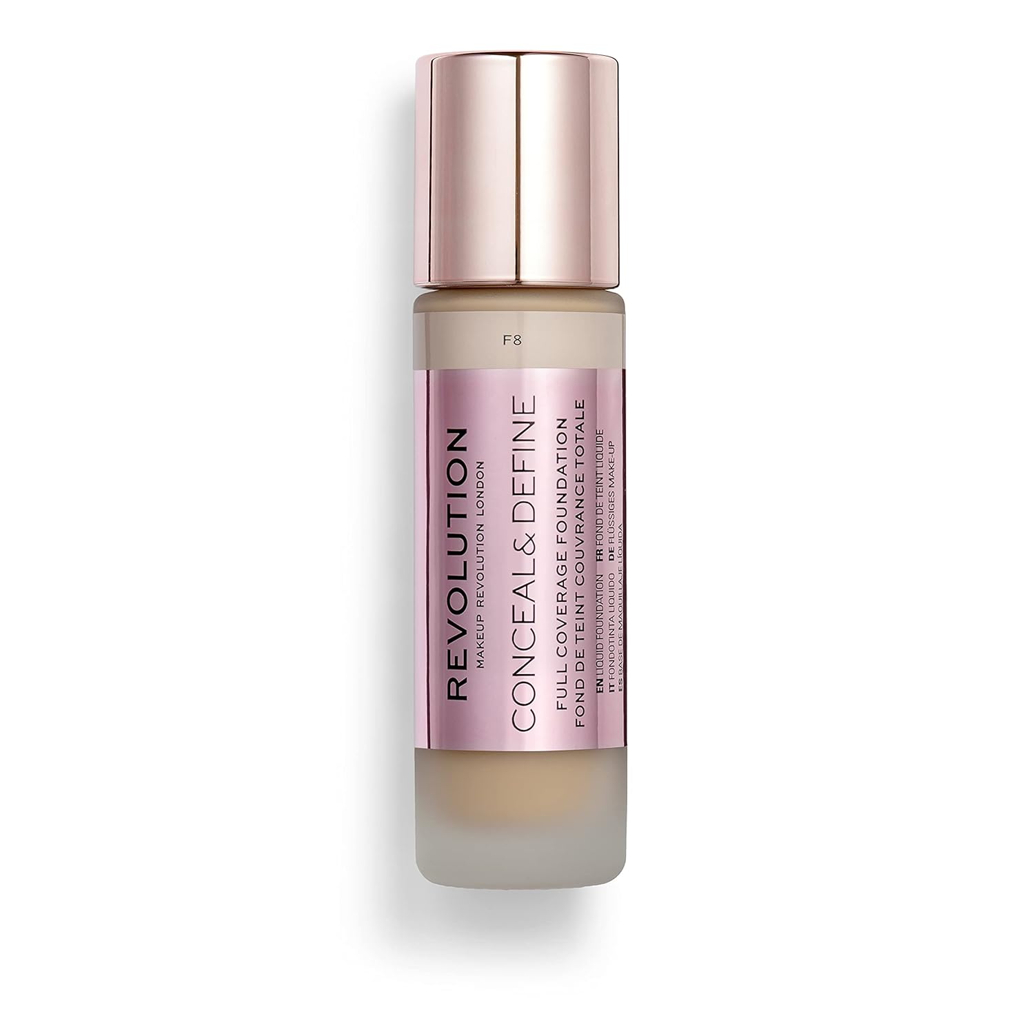 Buy Revolution Beauty London Conceal & Define Natural Foundation F8 ...