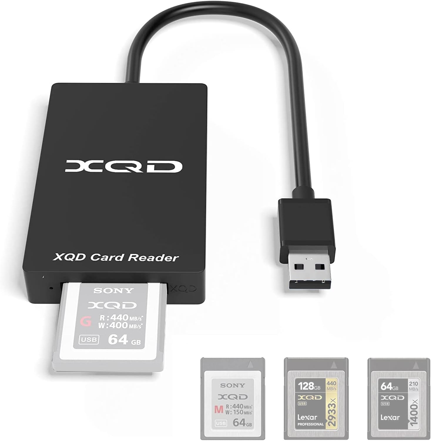 Eletrand XQD Card Reader USB 3.0 XQD memory Card Reader Compatible with ...