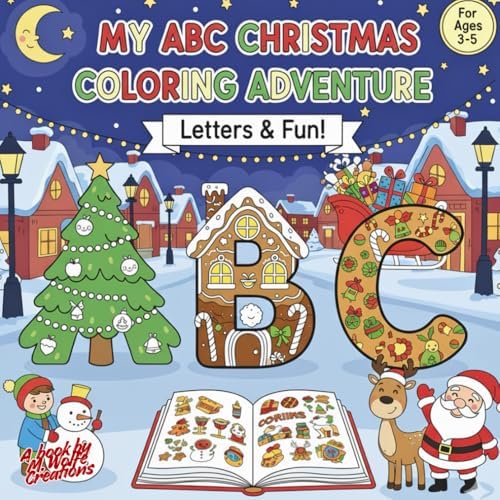 Amazon.com: My ABC Christmas Coloring Adventure | Letters & Fun!: Easy ...