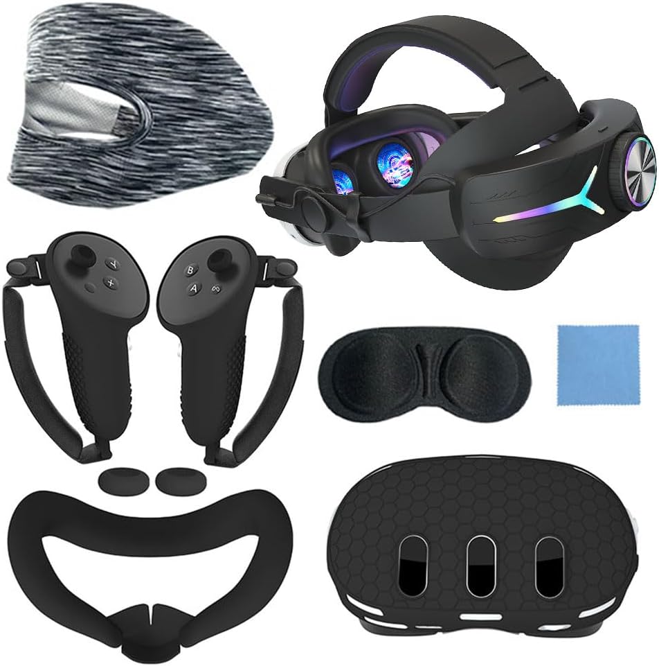 Amazon.com: AZURAOKEY 8-in-1 Sets Protective Cover Set RGB Light ...