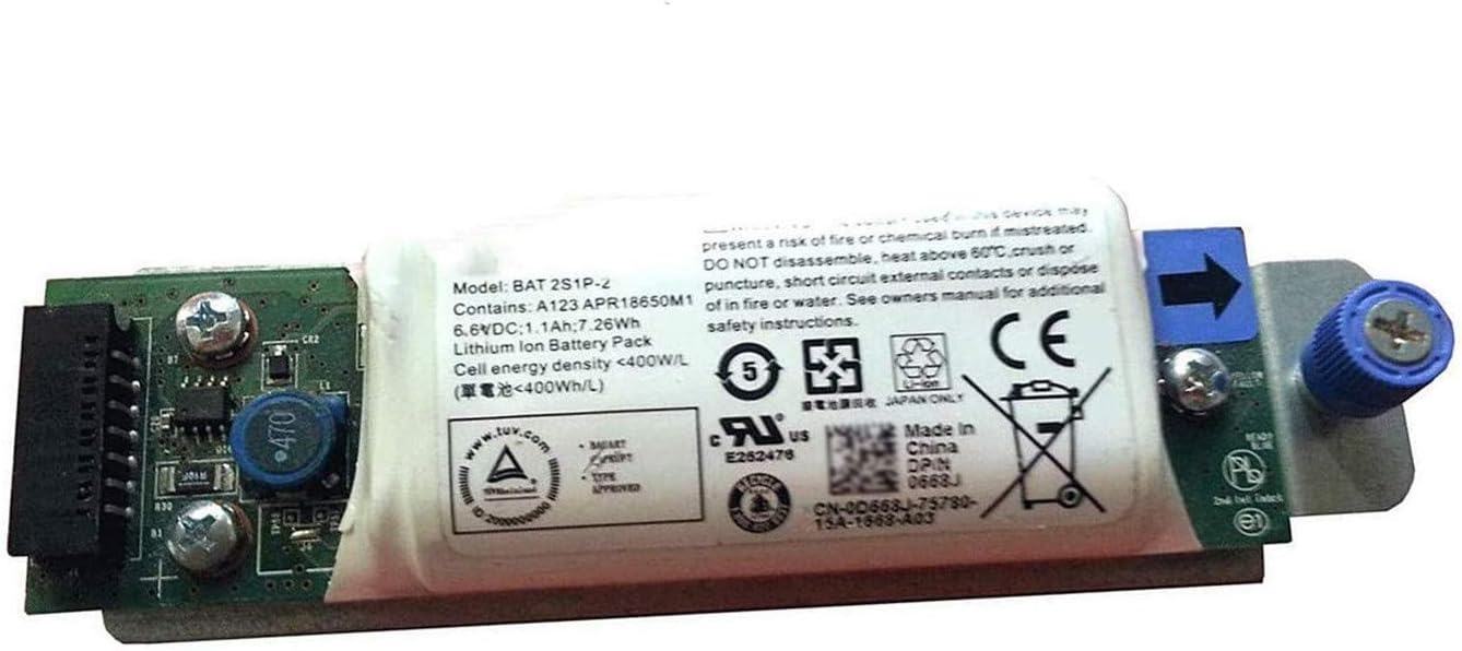 6.6V 7.26Wh 1100mAh BAT 2S1P-2 0668J 0D668J D668J Battery Replacement ...