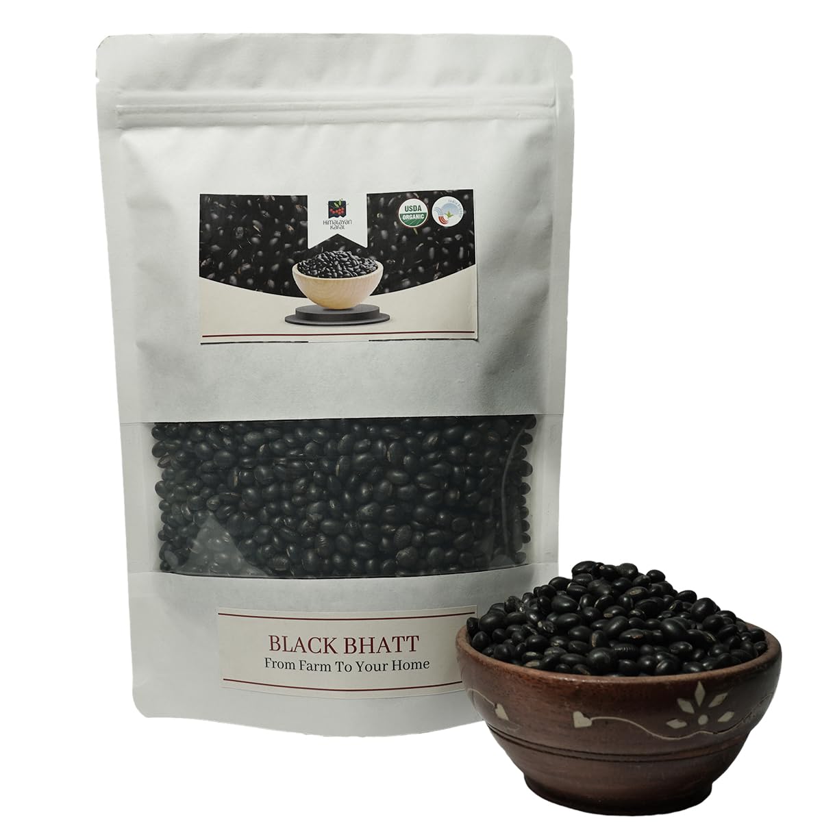 Himalayan Kafal Bhatt Dal Black Beans Unpolished Uttarakhand Black ...