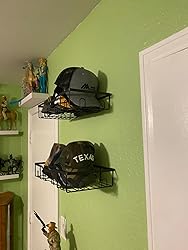 Amazon.com: KEETDY Metal Hat Racks for Baseball Caps Wall Hat Organizer ...