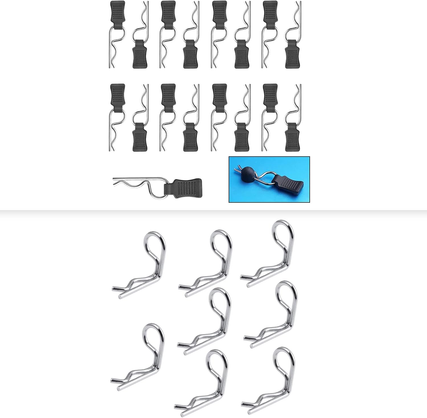 Amazon.com: HobbyPark RC Body Clips 90-Degree and Universal RC Car Body ...