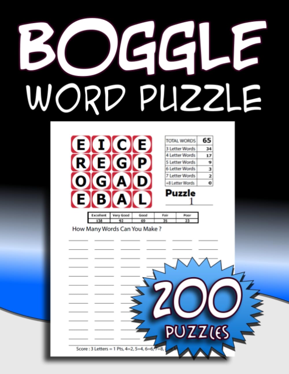 Boggle Word Puzzle: Enjoy 200 Puzzles, The Ultimate in Word Puzzle Fun ...