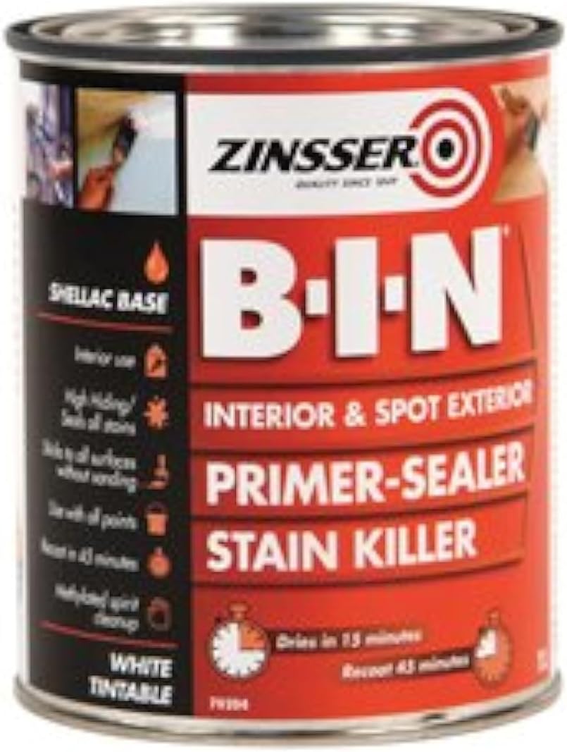 Zinsser B-i-n Primer & Sealer 1Ltr : Amazon.co.uk: DIY & Tools
