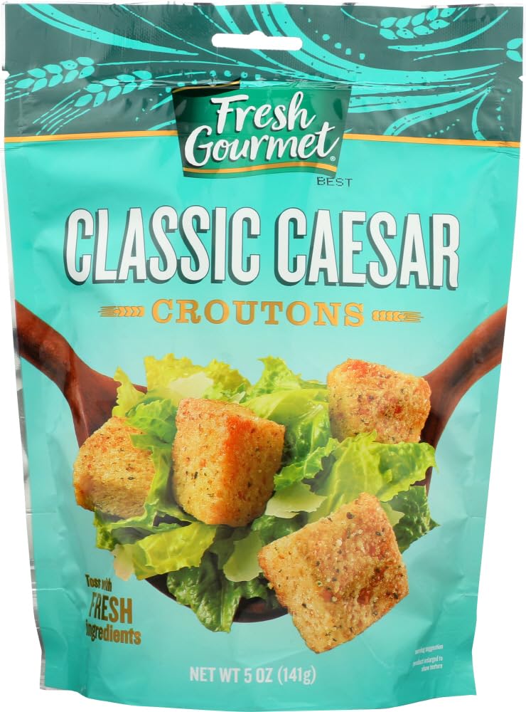 Amazon.com : Fresh gourmet Premium Croutons, 5-Ounce Pack of THREE (3 ...