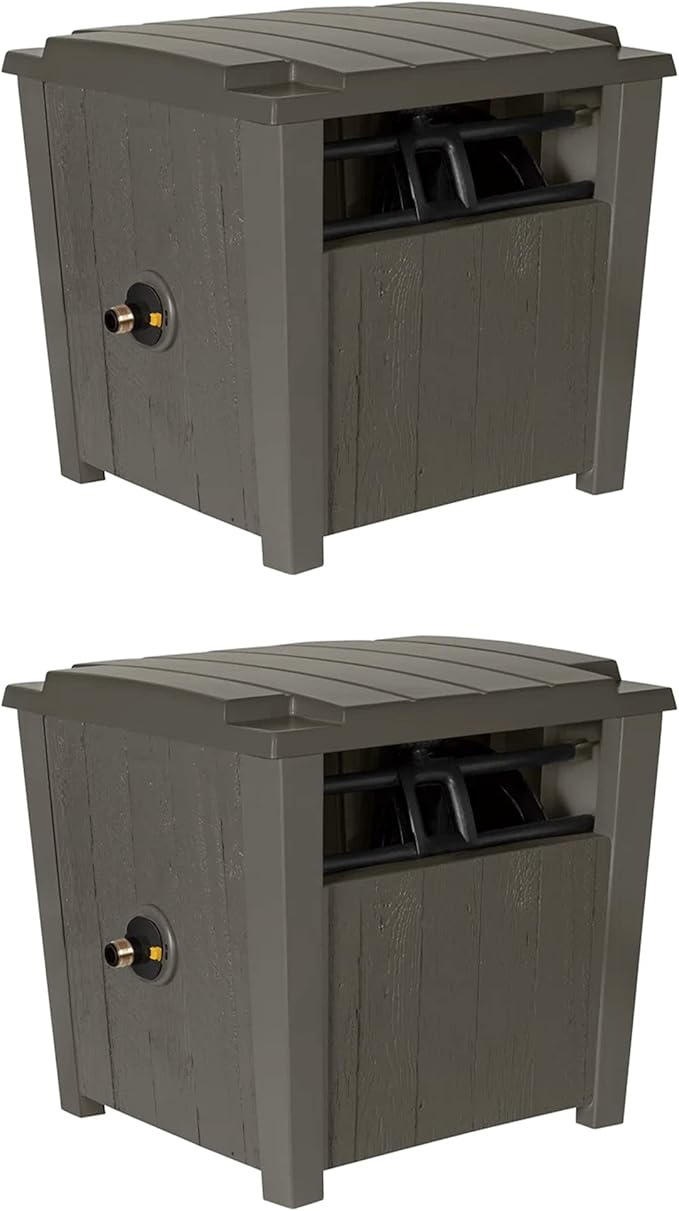 Amazon.com : Suncast 2 Pack Farmington Weatherproof Smart-Tube Garden ...