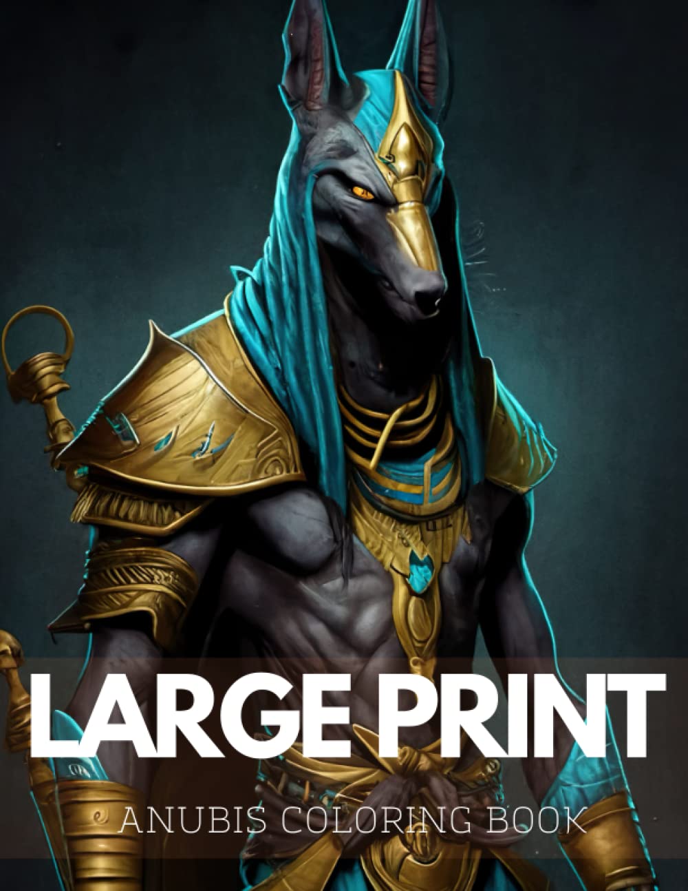 Amazon.com: Large Print Anubis Coloring Book For Adults: Anubis: The ...