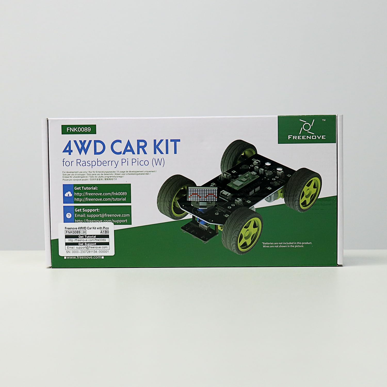 FREENOVE Mecanum Wheel – Kit de coche para Raspberry Pi Pico (incluido ...