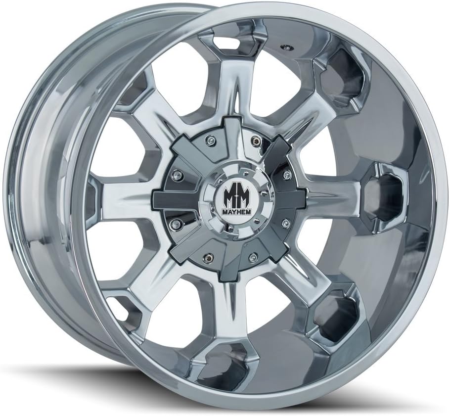 Amazon.com: MAYHEM COMBAT Chrome Wheel (17 x 9. inches /5 x 127 mm, -12 ...