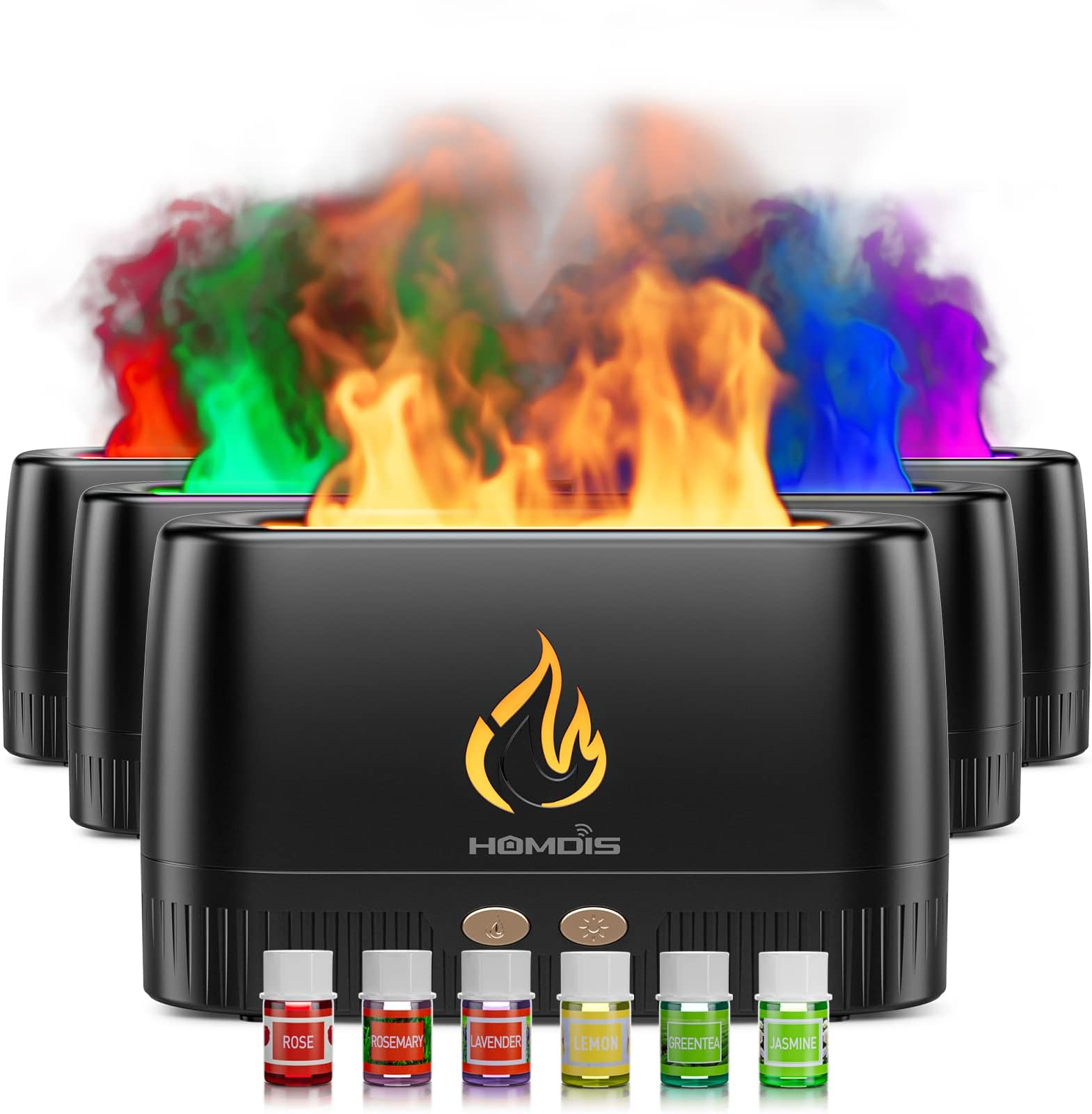 Amazon.com: 2-in-1 Flame Essential Oil Diffuser, Alltope Flame Diffuser ...