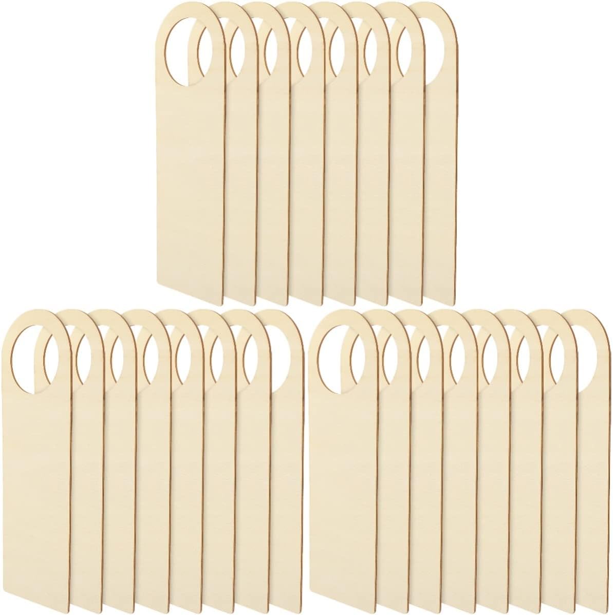 TOYANDONA 24pcs Office Hanger Door Blank Tags Decor Knob for Hanging ...