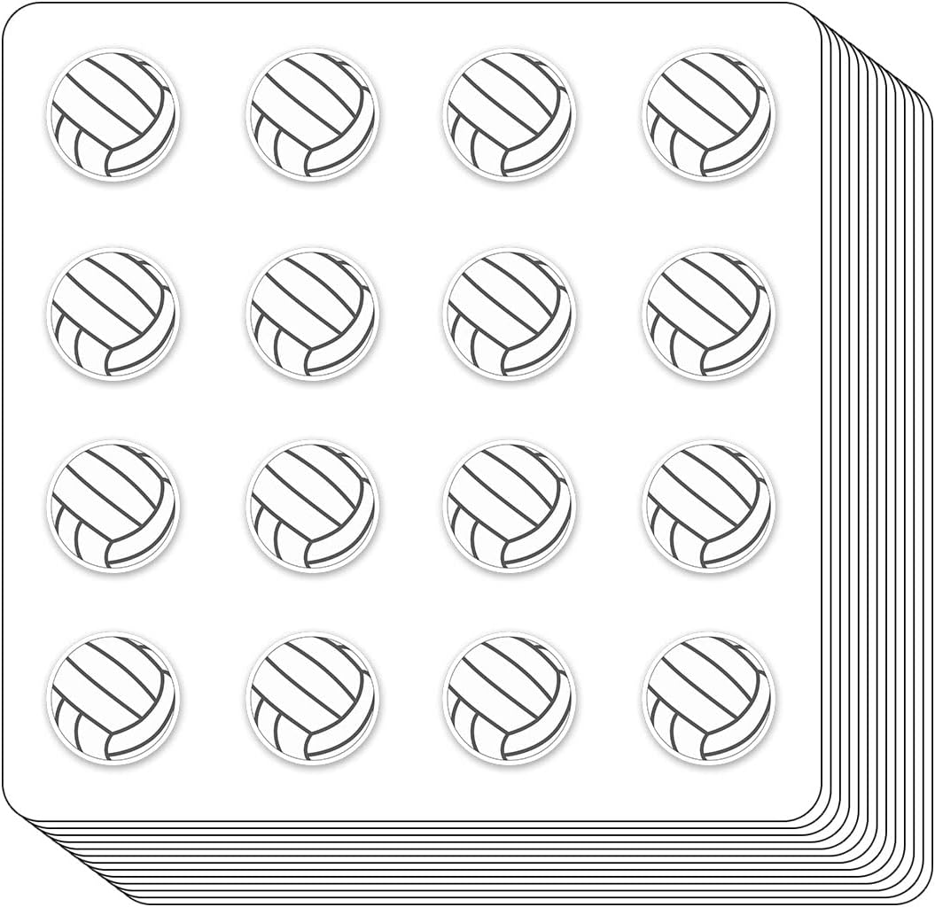 Amazon.com: Volleyball Ball Planner Stickers, 120 Clear Sports Reminder ...