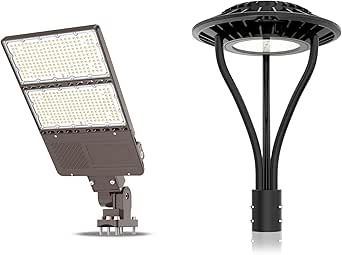 LED Parking Lot Light 320W 44800LM LED Shoebox Light Adjustable Arm ...