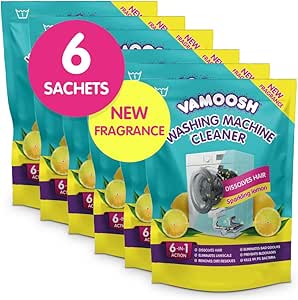 Vamoosh 6-in-1 Washing Machine Cleaner, Dissolves Hair, Eliminates Bad ...