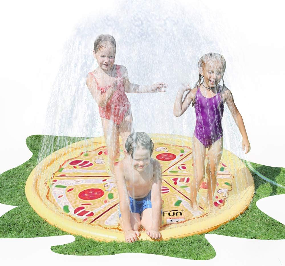 Amazon.com: AirMyFun Sprinkle & Splash Play Mat, 67 Inch Sprinkler Pad ...