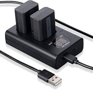 Amazon.com: PHOLSY 2-Pack NP-FW50 Batteries NP-FW50 Battery Charger BC-TRW Compatible with Sony ...