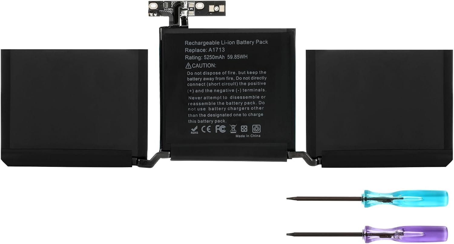 Amazon.com: Jalaxbeat A1708 Battery Replacement for MacBook Pro 13 inch ...