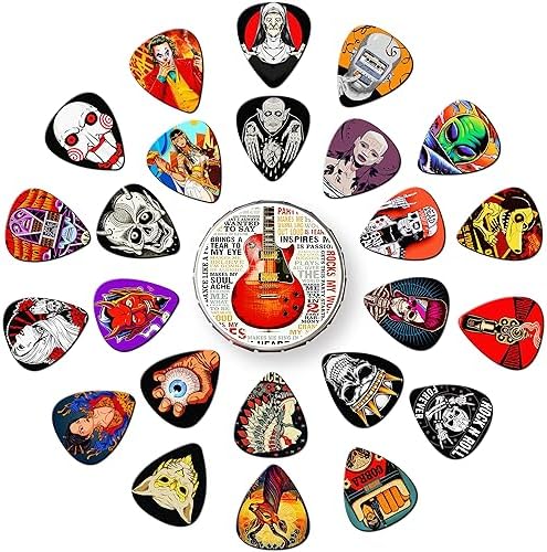 Amazon.com: Musical Band Guitar Picks (Metal Band Artists) : Musical ...