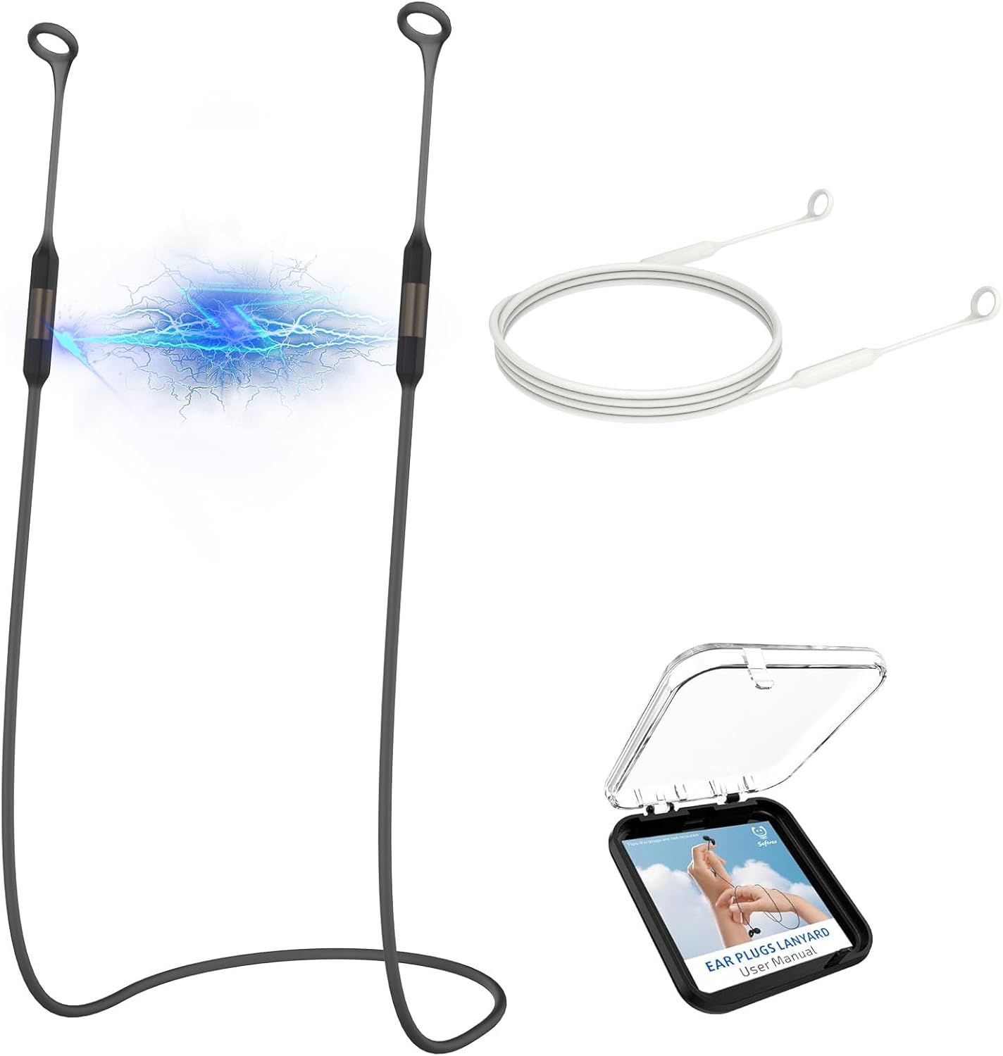 Amazon.com: Ear Plugs Cord Earbud Lanyard - Magnetic Tug-Resistant ...