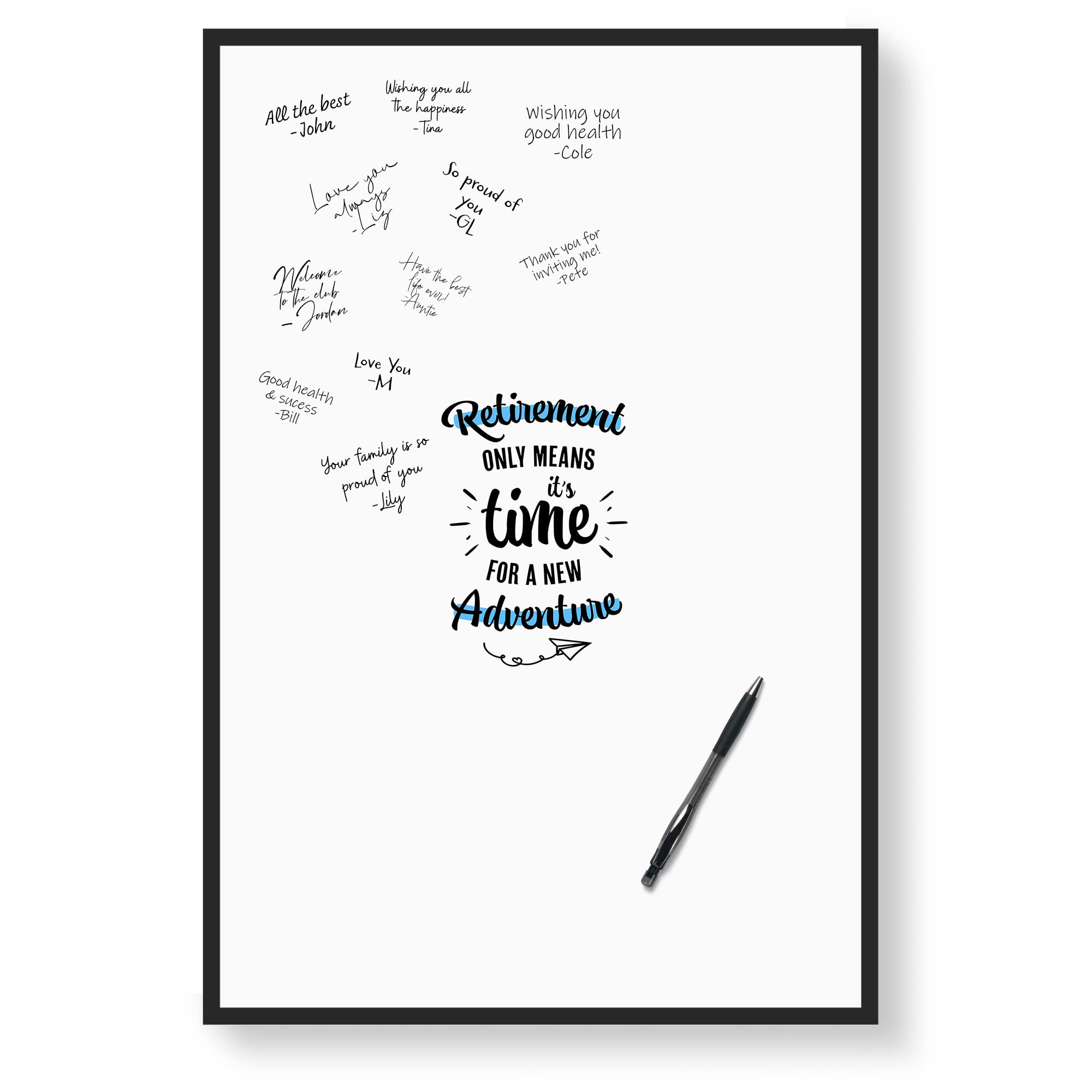 Amazon.com: Karto Retirement Signature Board for Party - Party Supplies ...