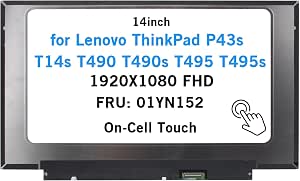 Amazon.com: WARWOLFTEAM Screen Replacement for Lenovo ThinkPad P43s ...