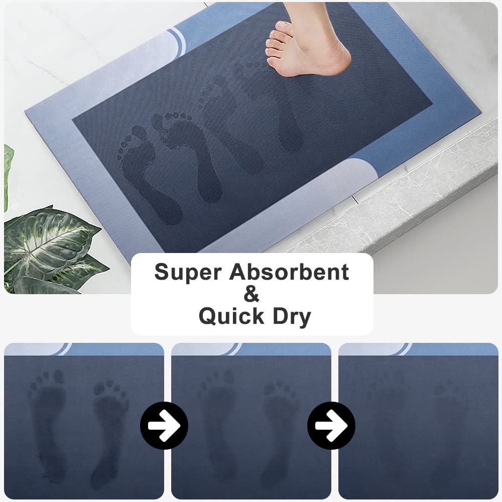 Kmson 2 Piece Bath Mat Set Bathroom Rugs, Napa Skin Non Slip Ultra Soft ...