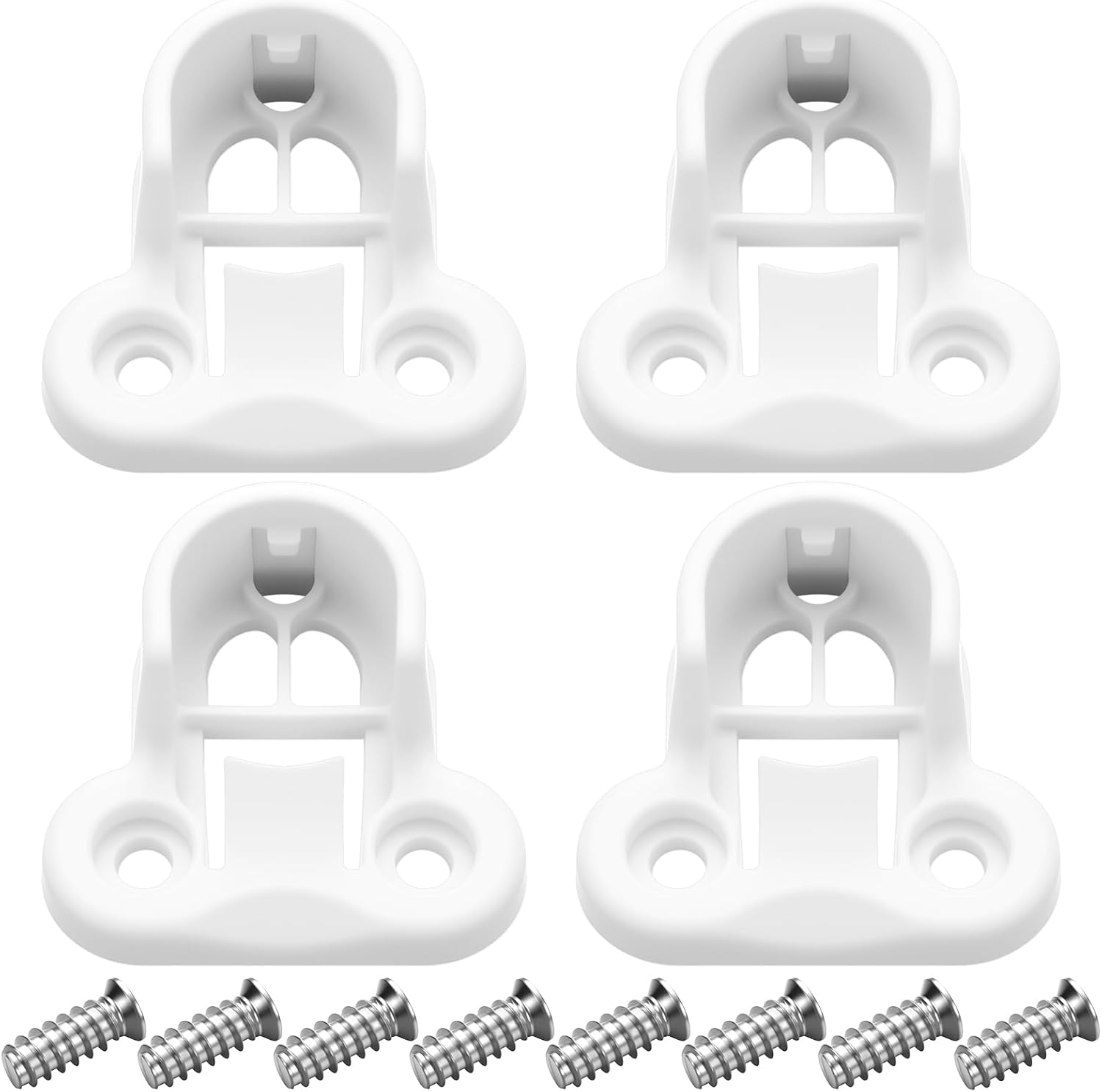 Amazon.com: Nuanchu 4 Pack White Replacement Brackets Closet ...