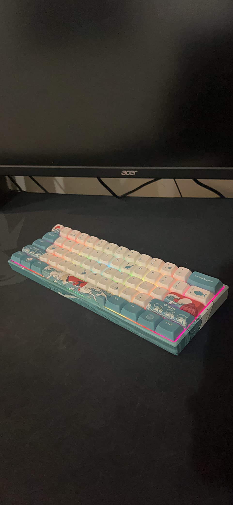 $13/mo - Finance HITIME XVX M61 60% Mechanical Keyboard Wireless, Ultra ...