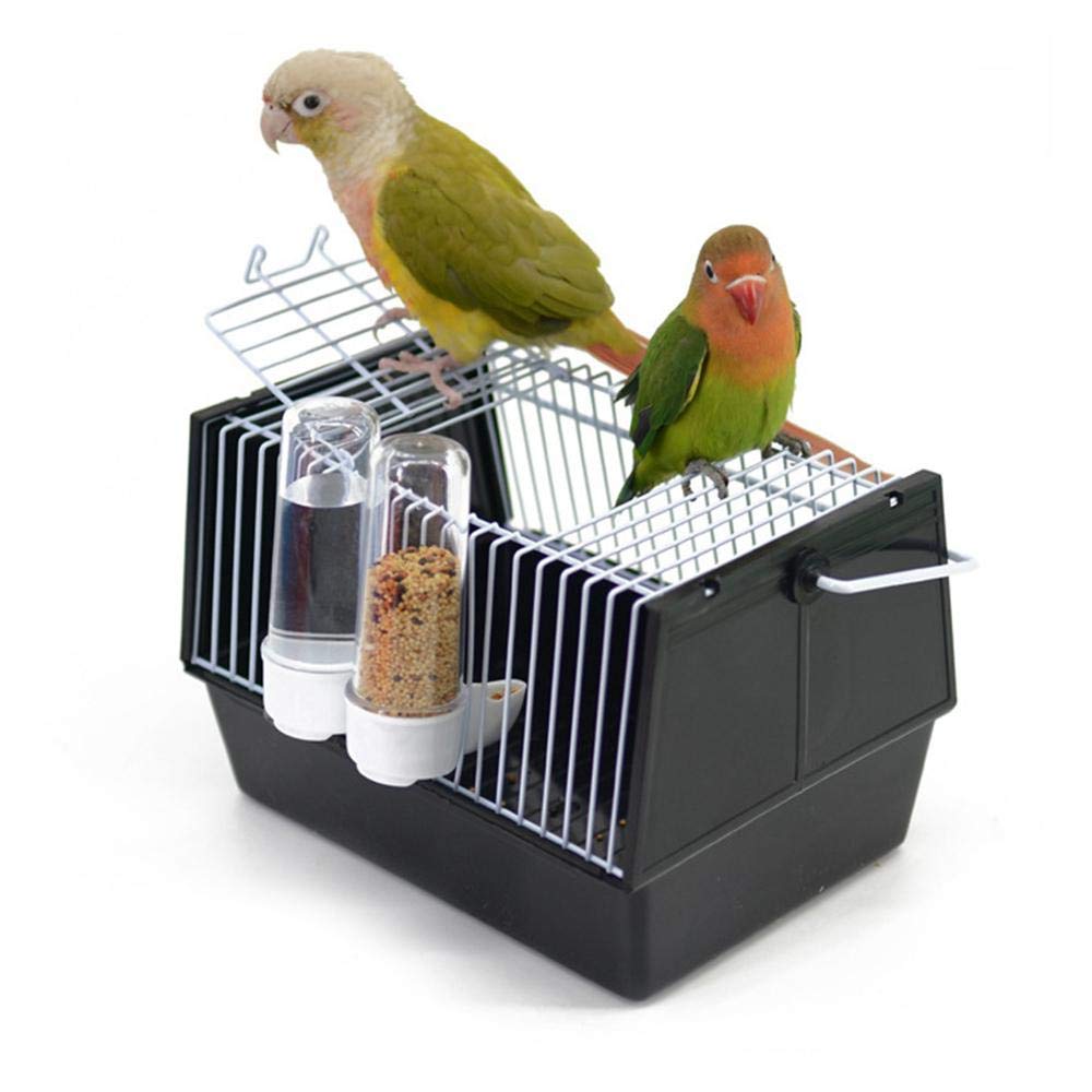 Buy Volwco Small Bird Carrier Open Top, Portable Metal Bird Travel Cage ...