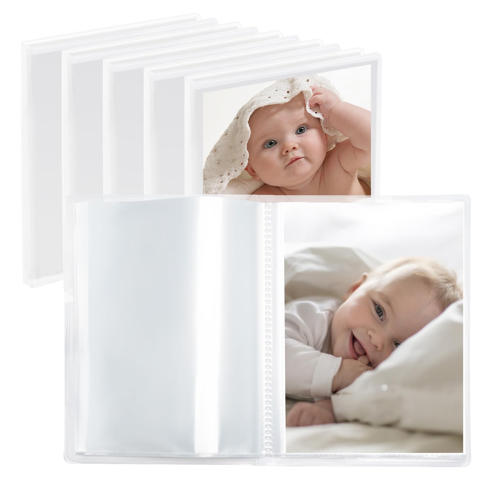 Amazon.com: Vienrose Small Photo Album 6-Pack 4 x 6 Photo Book Album ...