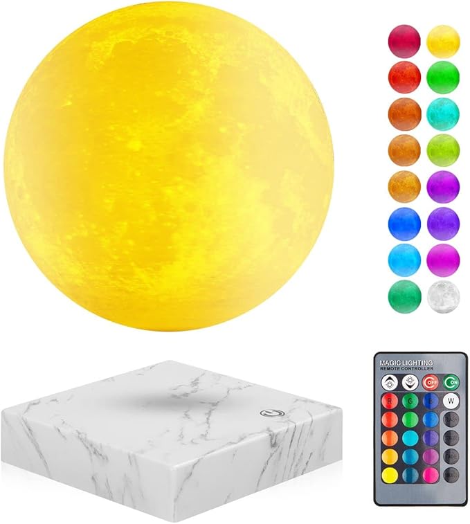 VGAzer Levitating Moon Lamp Night Light 16 Colors 20 Models Floating ...