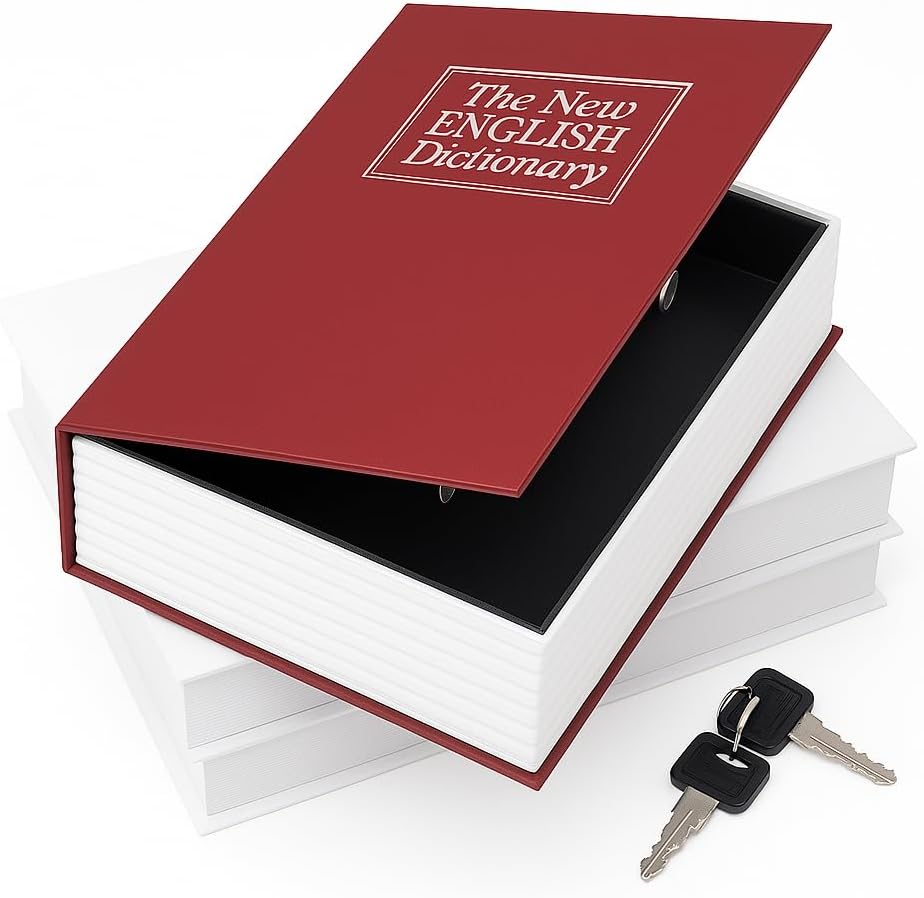 VaultBook - Hidden Book Safe with Lock and Key – Secure Storage Box for ...