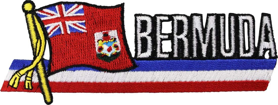 Amazon.com: Bermuda Flag Embroidered Iron on/Sew on Cutout Patch ...