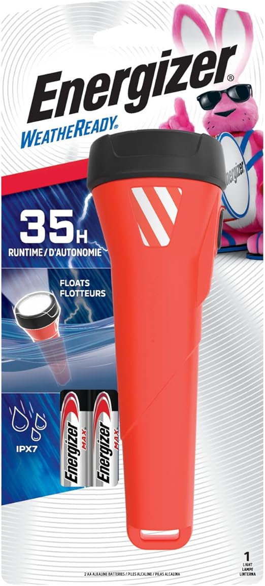 Amazon.com: Energizer Waterproof LED AA Flashlight, Weatheready ...